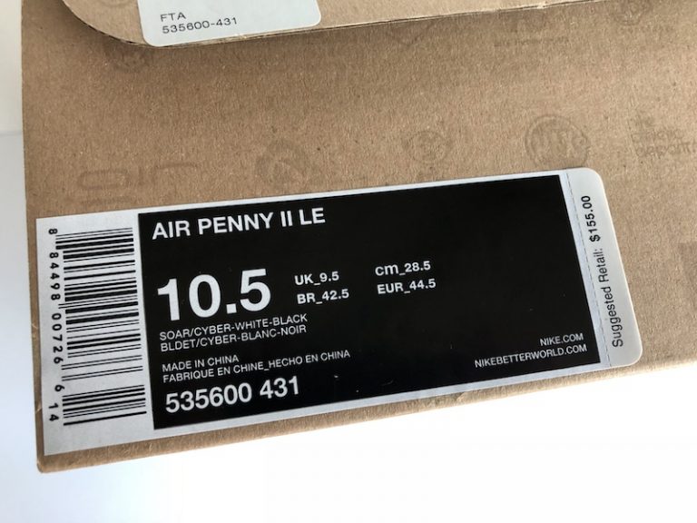 Buy 100% Authentic Nike Air Penny II - Sprite (2012) | 535600-431